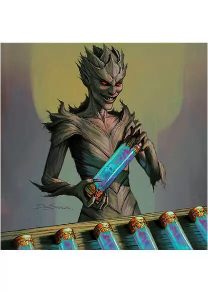 Colour card art - character: fae merchant - RPG Stock Art - Dean ...