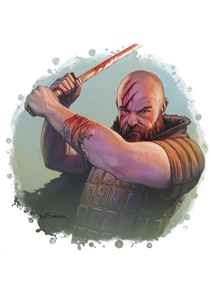 Filler spot colour - character: fighter - RPG Stock Art - Dean Spencer ... Filler spot colour - character: fighter - RPG Stock Art - Dean Spencer ...