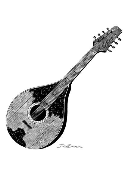 Filler spot - items: mandolin lute - RPG Stock Art - Dean Spencer Art ...