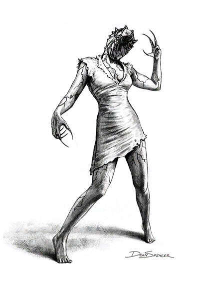 Filler spot - character: possessed woman - RPG Stock Art - Dean Spencer ...