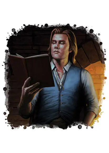 Filler spot colour - character: guild mage - RPG Stock Art - Dean ...