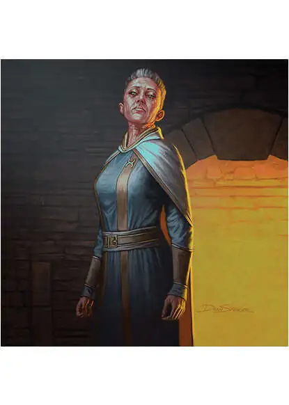 Colour card art - character: elder guild mage - RPG Stock Art - Dean ...