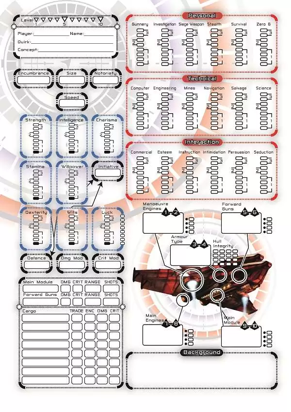 Era: Balam Character Sheet - Shades of Vengeance | DriveThruRPG