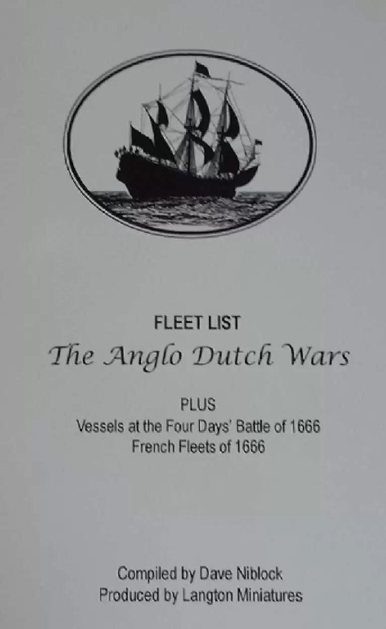 Fleet List for the Anglo Dutch Wars - Langton Miniatures | DriveThruRPG