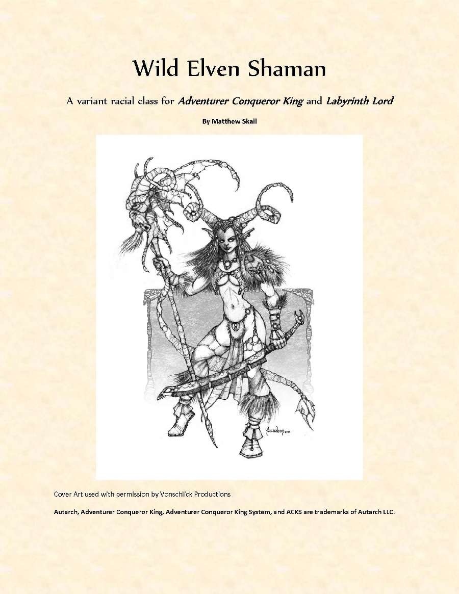 Wild Elven Shaman - DYS Games | DriveThruRPG