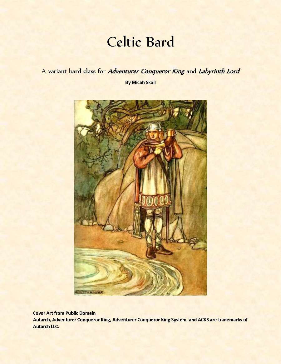 Celtic Bard - DYS Games | DriveThruRPG