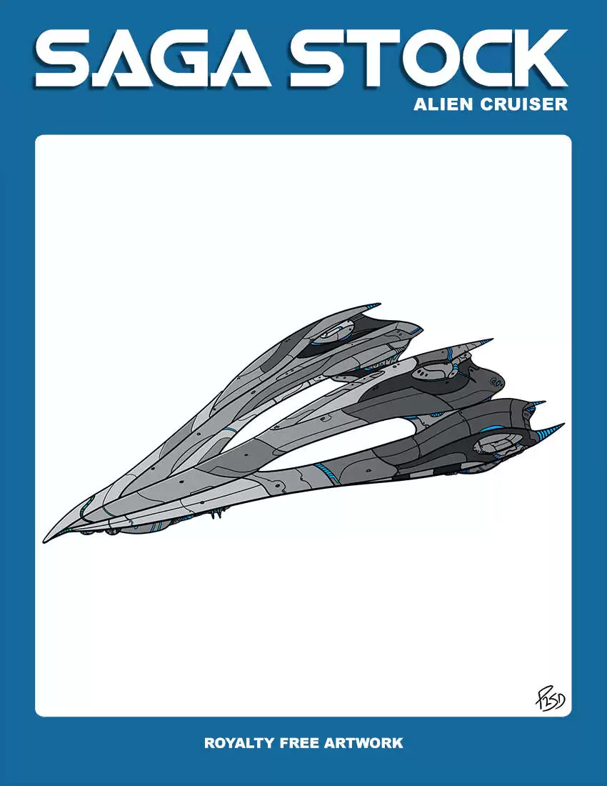Saga Stock (Alien Cruiser) - Saga Arts | SciFi Stock Art | Misc Stock ...
