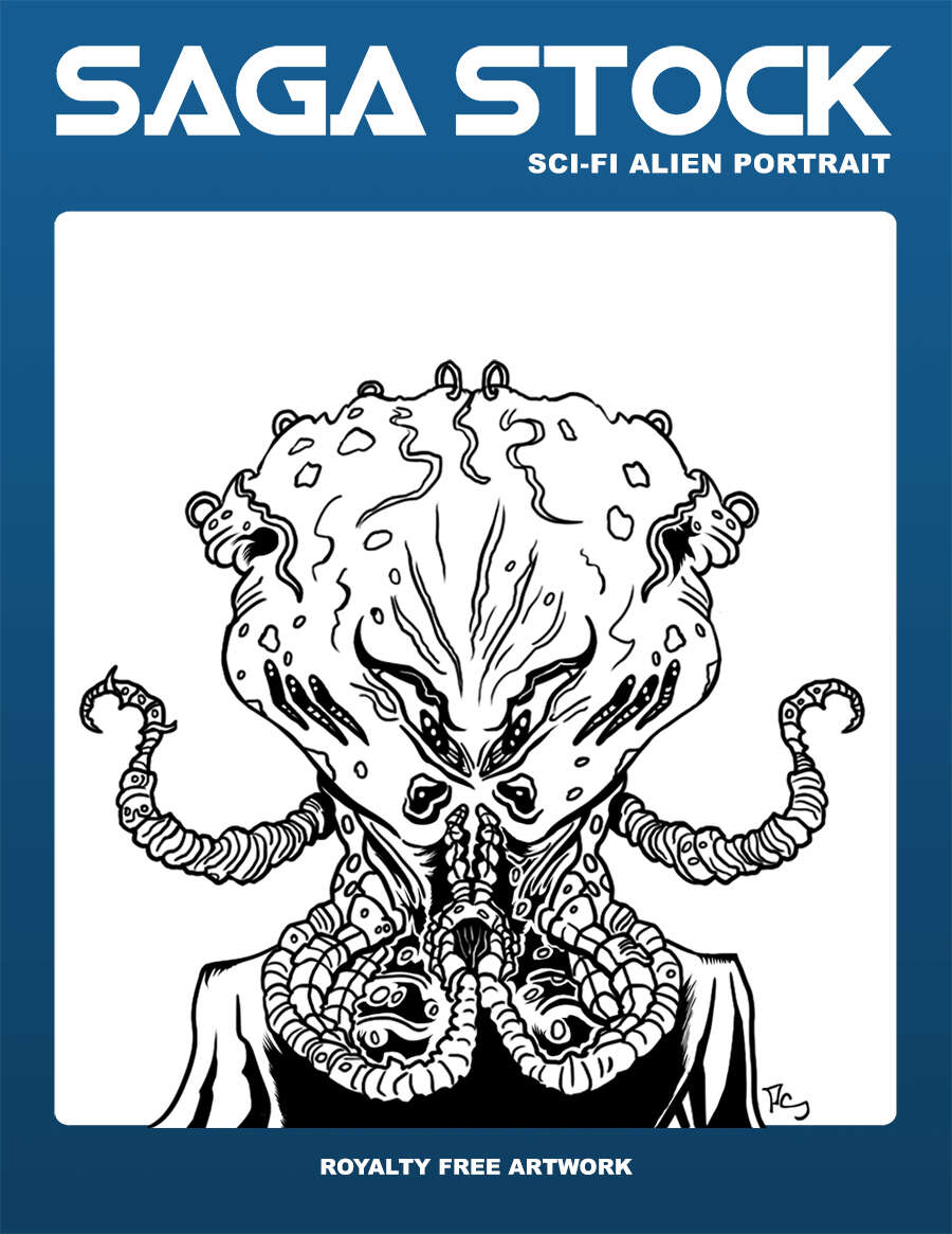 Saga Stock (Alien Portrait) - Saga Arts | SciFi Stock Art | Misc Stock ...