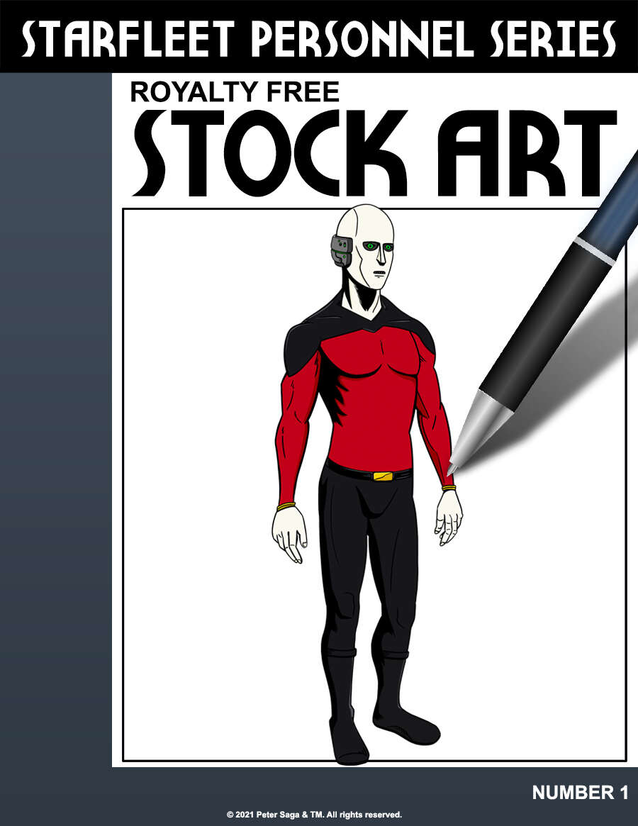 Starfleet Personnel Stock Art Series #1 - Saga Arts | SciFi Stock Art ...