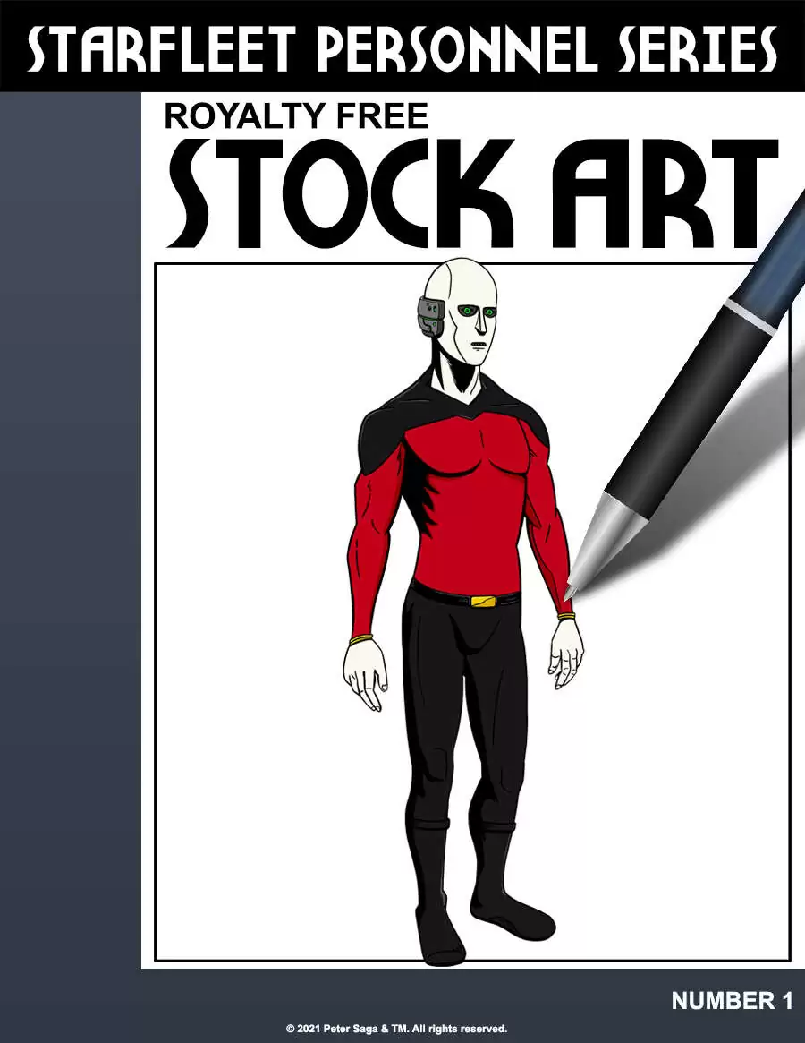 Starfleet Personnel Stock Art Series #1 - Saga Arts | SciFi Stock Art ...