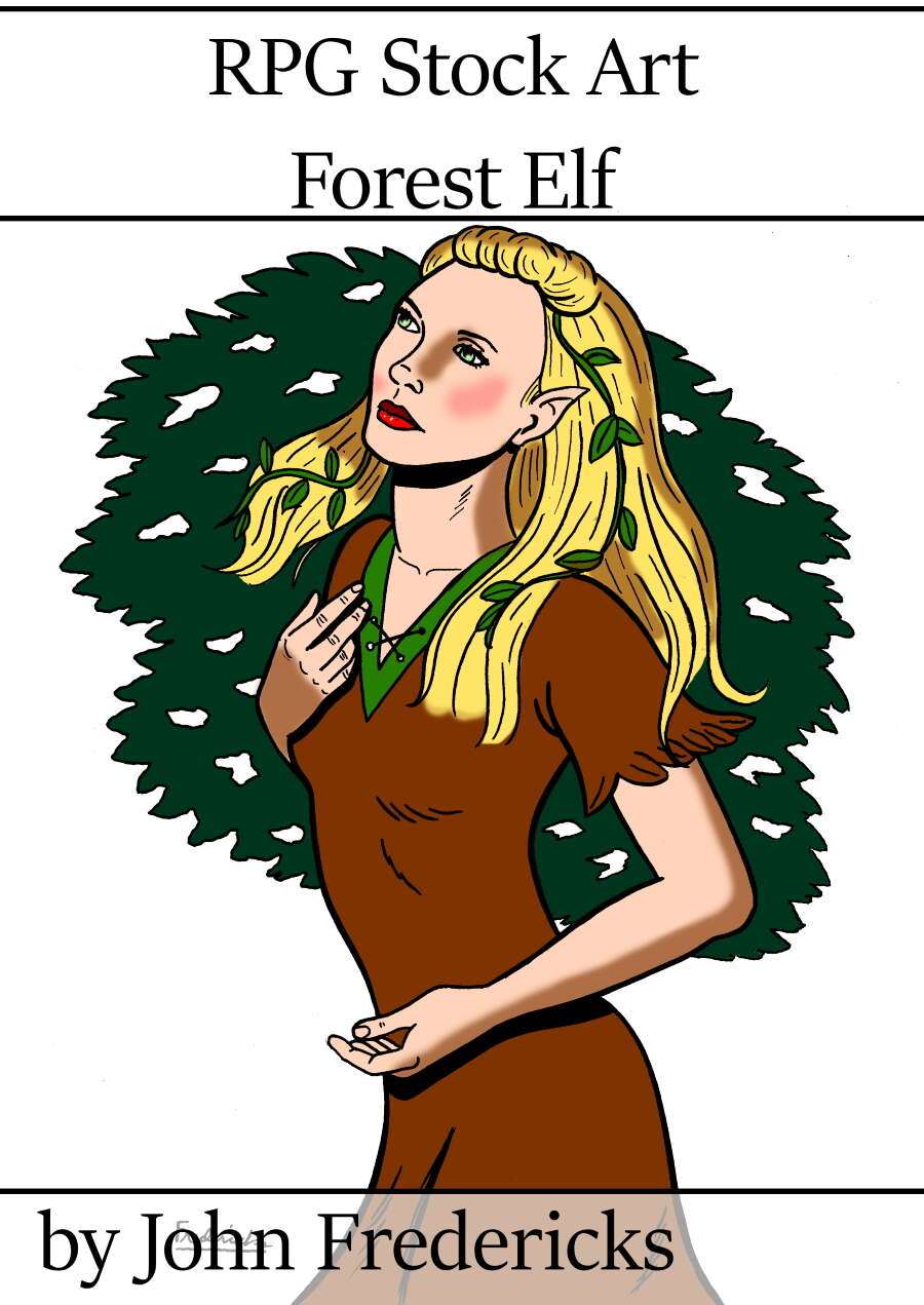 Forest Elf- RPG Stock Art - Sharp Mountain Games | DriveThruRPG