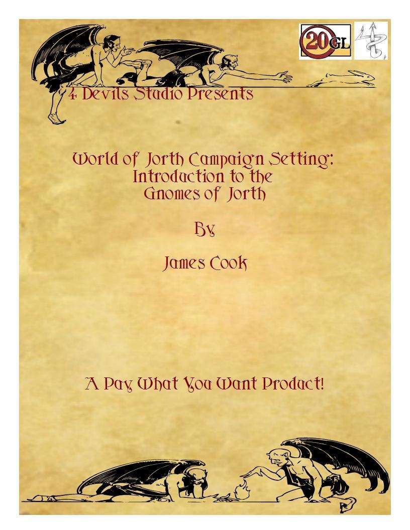 World Of Jorth Campaign Setting: Introduction to the Gnomes of Jorth ...