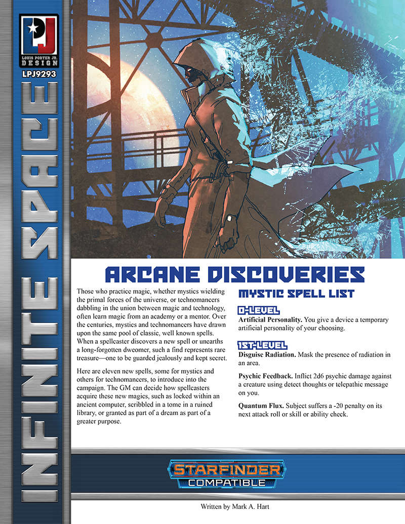 Infinite Space: Arcane Discoveries (SFRPG) - LPJ Design | Infinite ...