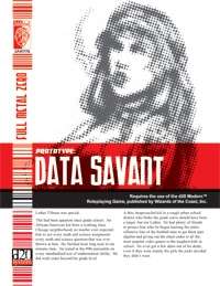 Prototype: Data Savant (D20 Modern) - LPJ Design | Haven: City of Violence D20 Modern | Haven ...