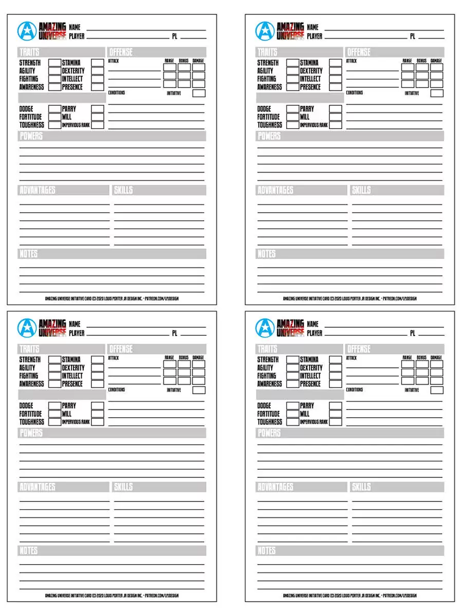 Amazing Universe Initiative Card (Super-Powered by M&M) - LPJ Design ...