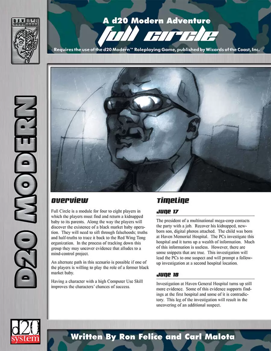 Full Circle (D20 Modern) - LPJ Design | Haven: City of Violence D20 ...