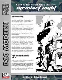 Instant Action: Mischief Night (D20 Modern) - LPJ Design | Haven: City of Violence D20 Modern ...