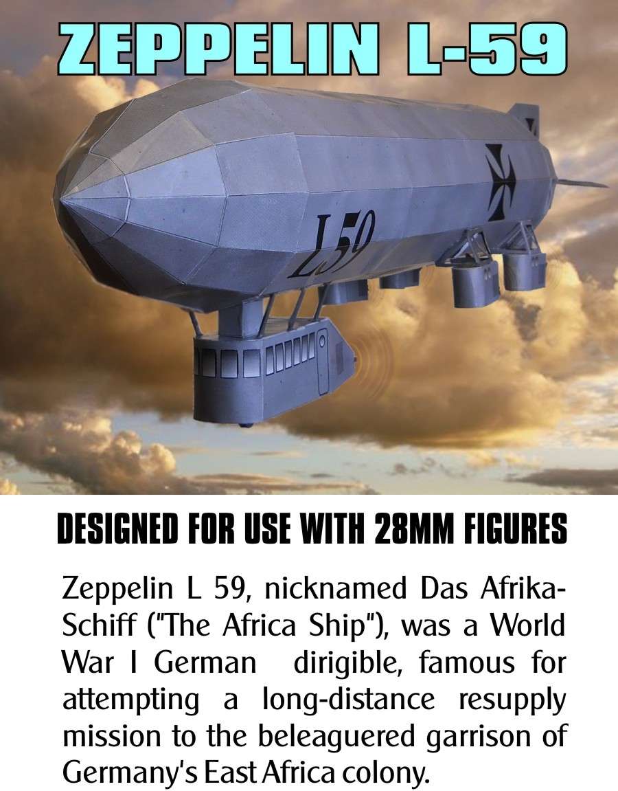 Zeppelin L-59 - Reviresco tin-soldier | DriveThruRPG