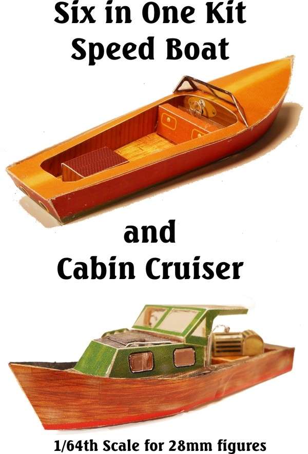 6 in 1 Speed Boat & Cabin Cruiser - Reviresco tin-soldier | DriveThruRPG