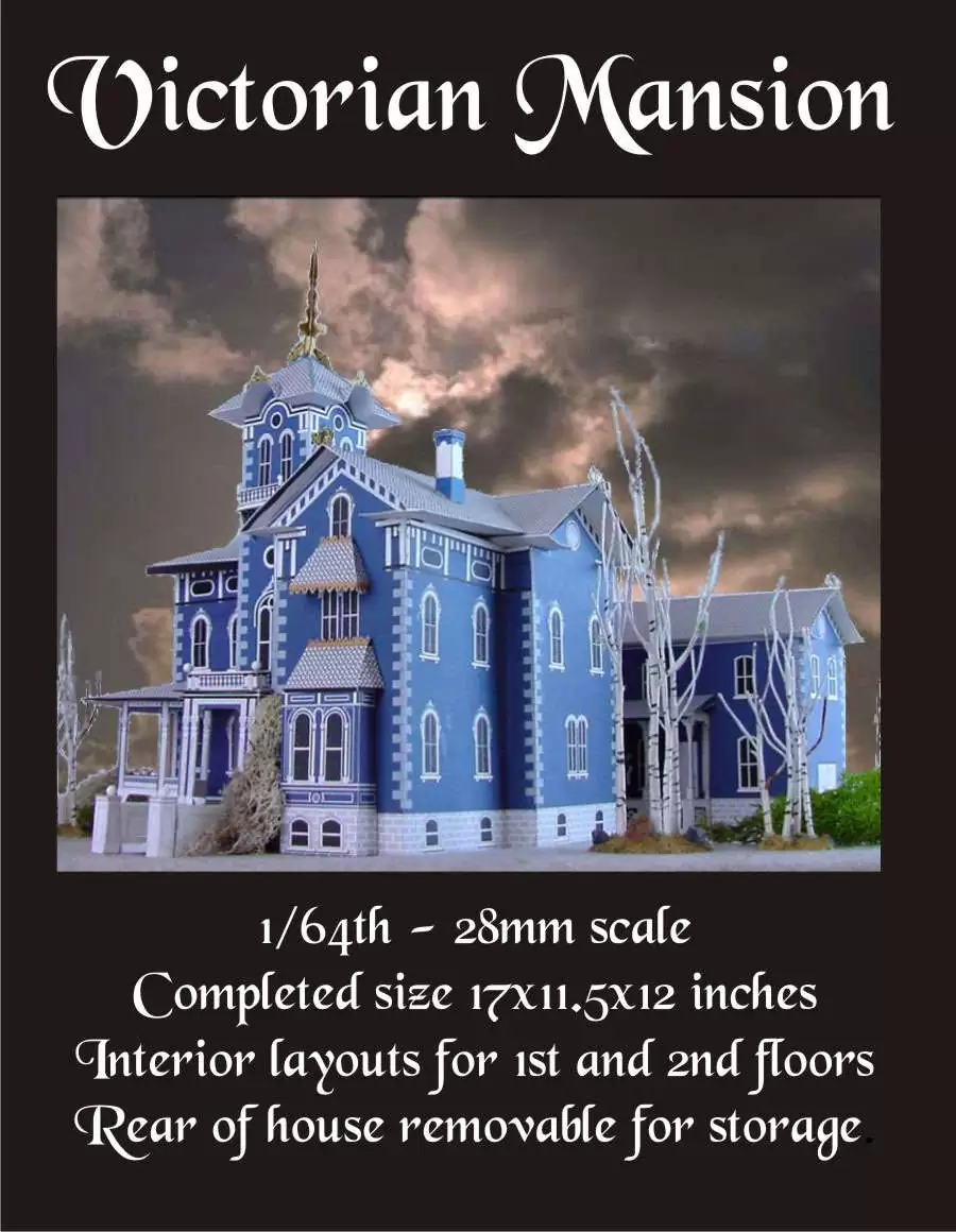 Victorian Mansion 1/64th scale 28mm - Reviresco tin-soldier | DriveThruRPG