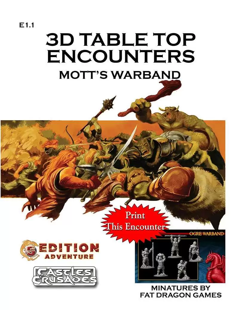 Table Top Encounters -- Mott's Warband (Encounter Only) - Troll Lord Games | DriveThruRPG