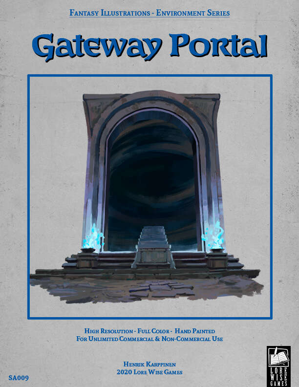 Fantasy Art - Gateway Portal - Lore Wise Games | Fantasy Stock Art ...