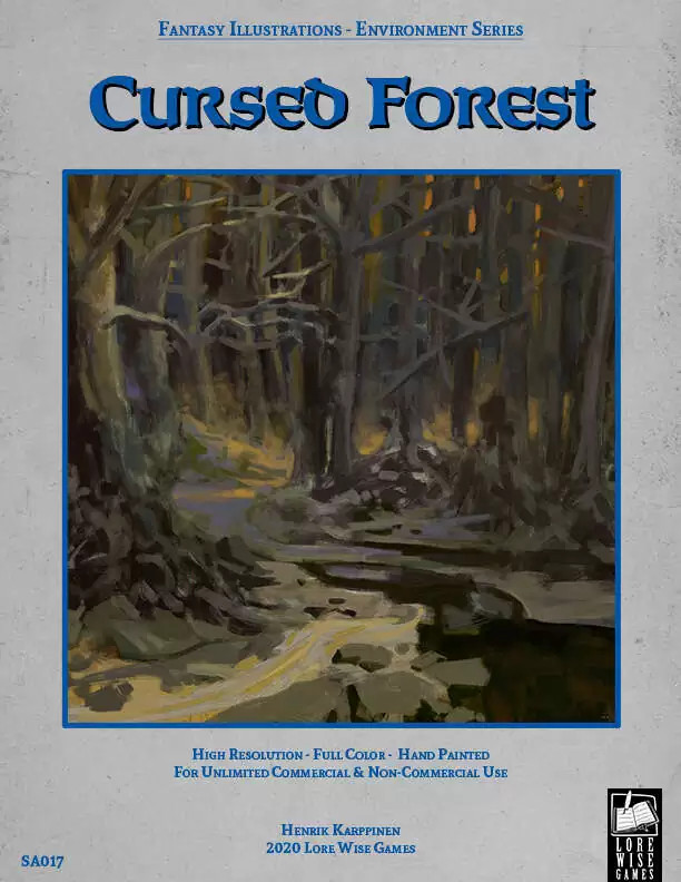 Fantasy Art - Cursed Forest - Lore Wise Games | Fantasy Stock Art | DriveThruRPG