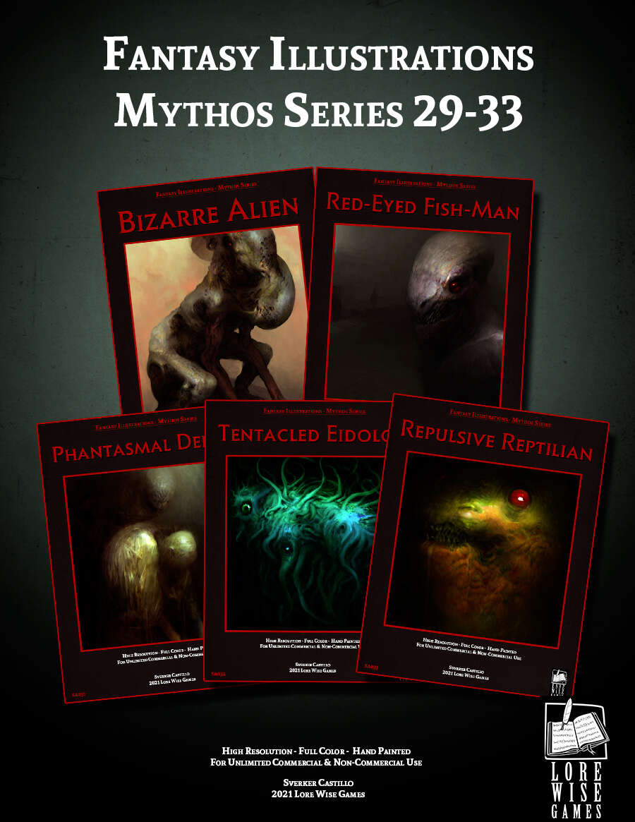 Fantasy Art - Mythos Series (29-33) [BUNDLE] - Lore Wise Games ...