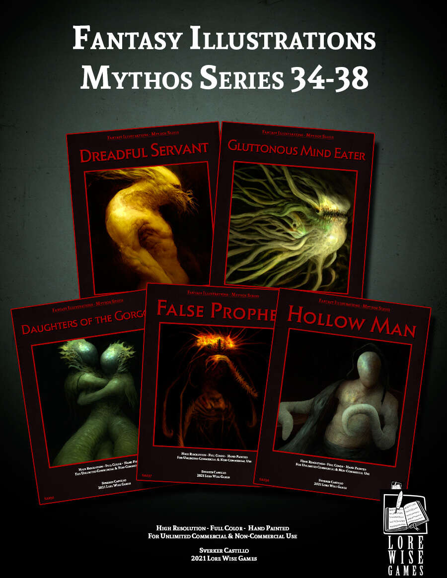 Fantasy Art - Mythos Series (34-38) [BUNDLE] - Lore Wise Games ...