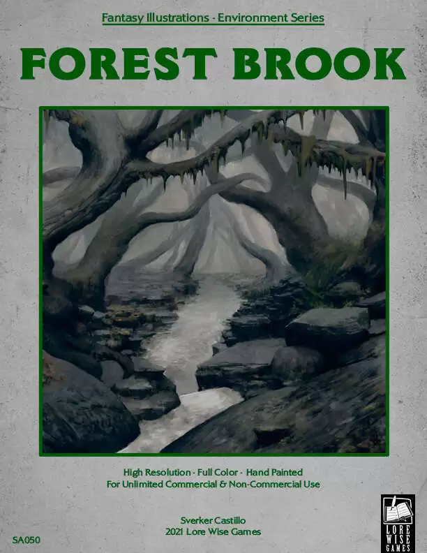 Fantasy Art - Forest Brook - Lore Wise Games | Fantasy Stock Art ...