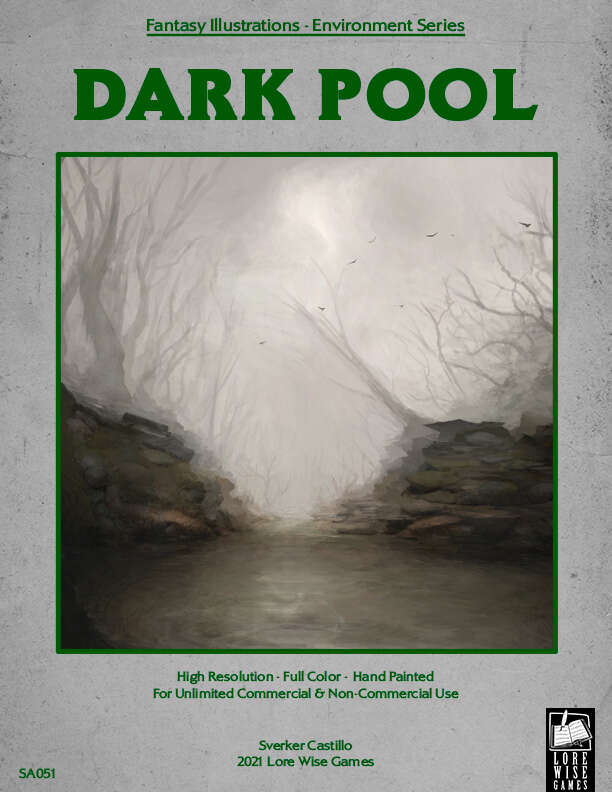 Fantasy Art - Dark Pool - Lore Wise Games | Fantasy Stock Art ...