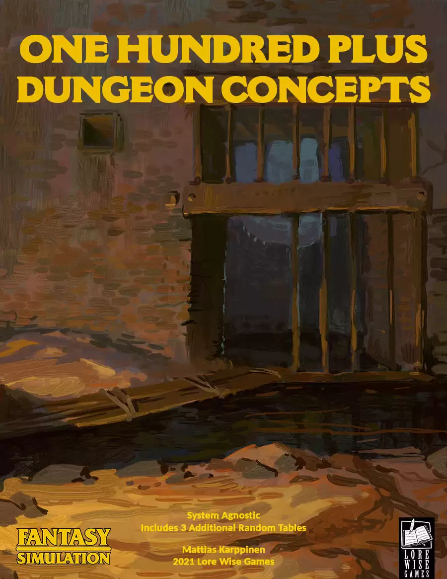 1d100 Plus Dungeon Concepts - Lore Wise Games | Fantasy Simulation ...