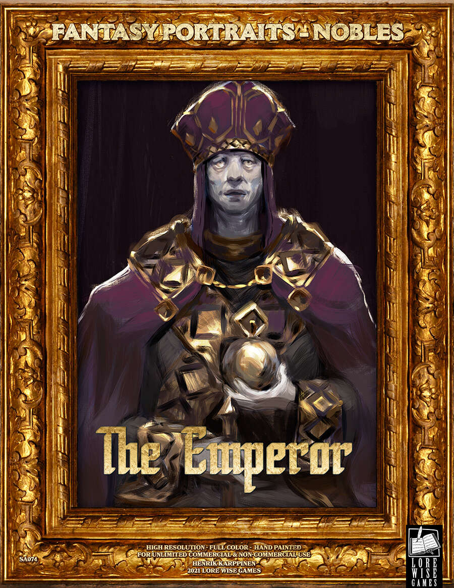 Portrait Art - Nobles - The Emperor - Lore Wise Games | Fantasy Stock ...