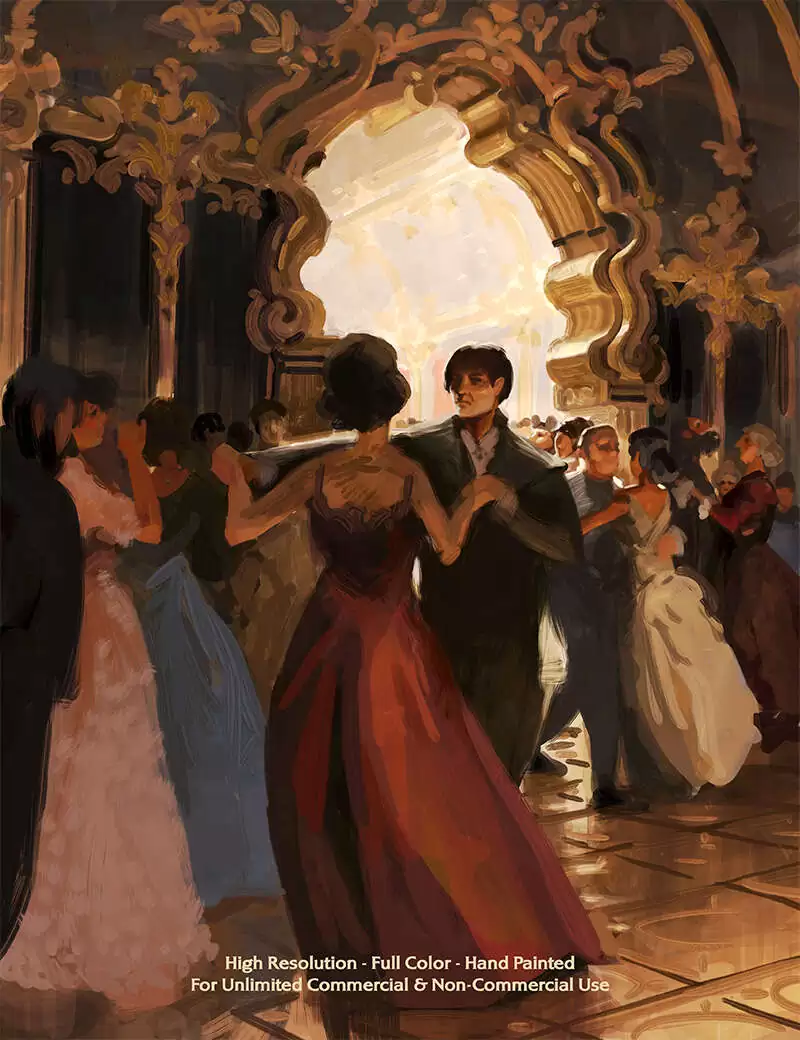 Full Page Art - Ballroom Dance - Lore Wise Games | Fantasy Stock Art ...