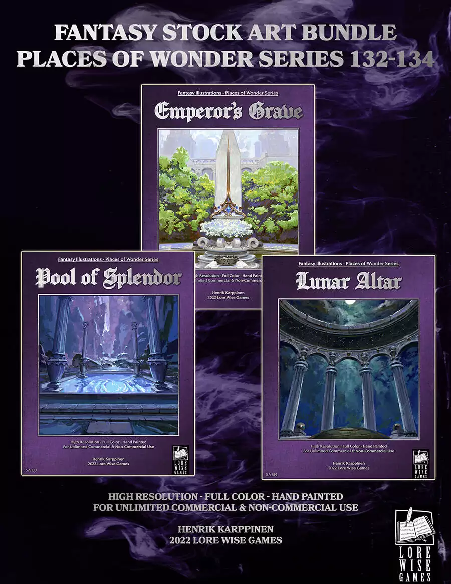 Fantasy Art - Places of Wonder Series (132-134) [BUNDLE] - Lore Wise ...