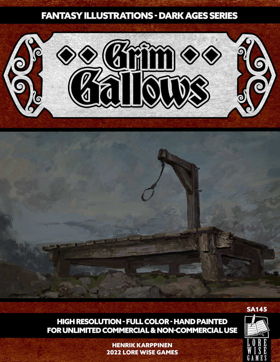 Fantasy Art - Grim Gallows - Lore Wise Games | Fantasy Stock Art ...