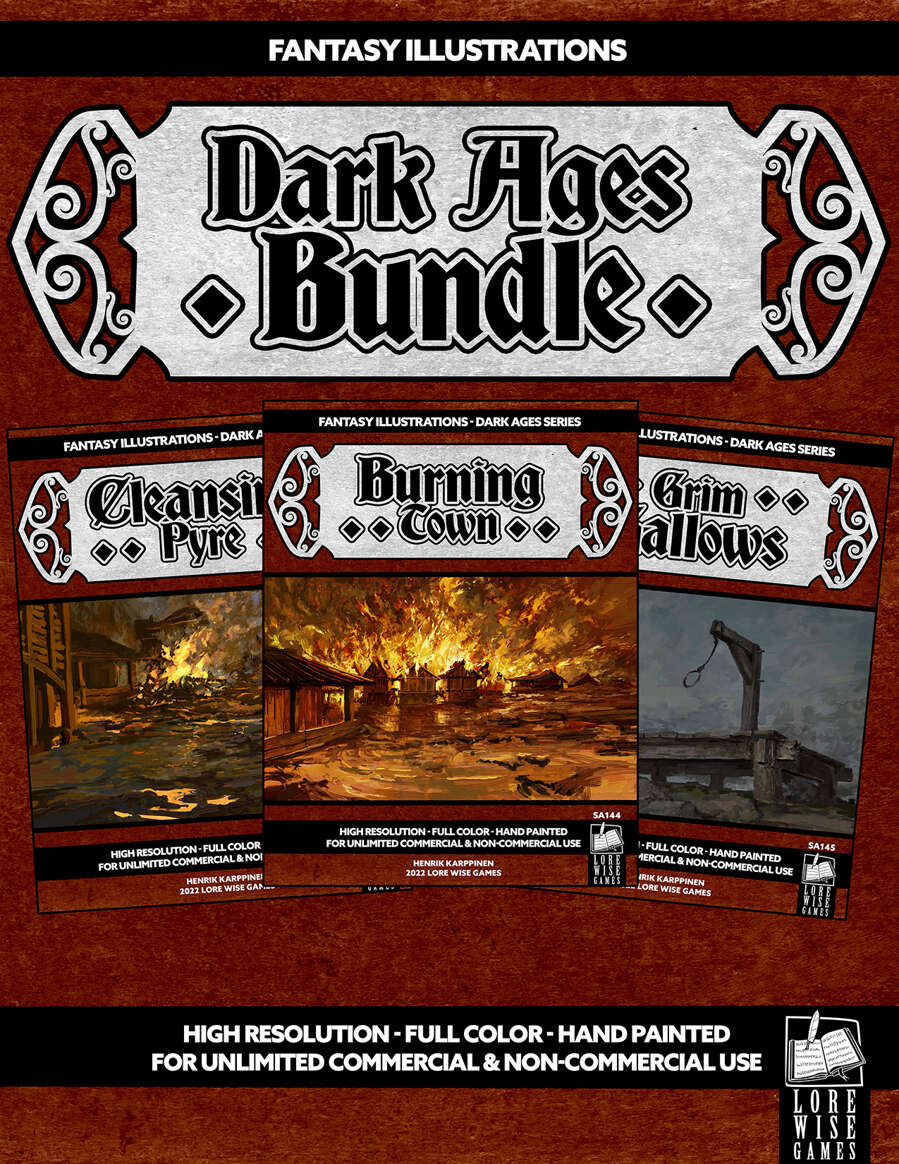 Fantasy Art - Dark Ages Series (143-145) [BUNDLE] - Lore Wise Games ...