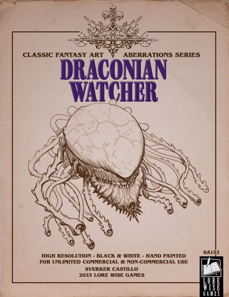 Fantasy Art - Draconian Watcher - Lore Wise Games | Fantasy Stock Art ...