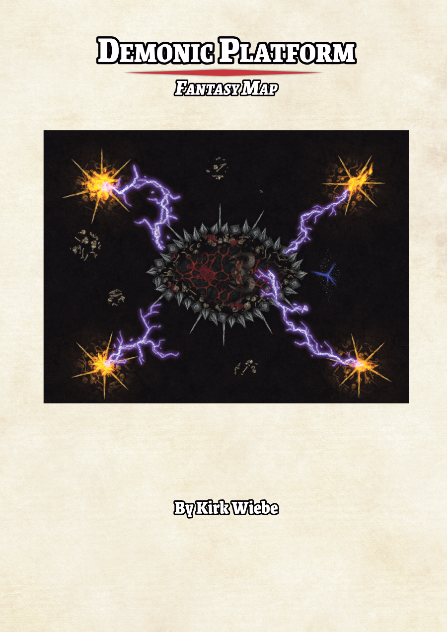Demonic Platform - RPG Stock Map - PhD20 | DriveThruRPG