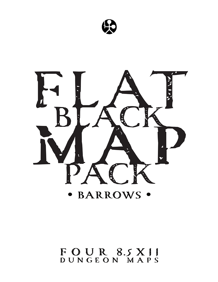 Flat Black Map Pack - Barrows - Roan Studio | DriveThruRPG