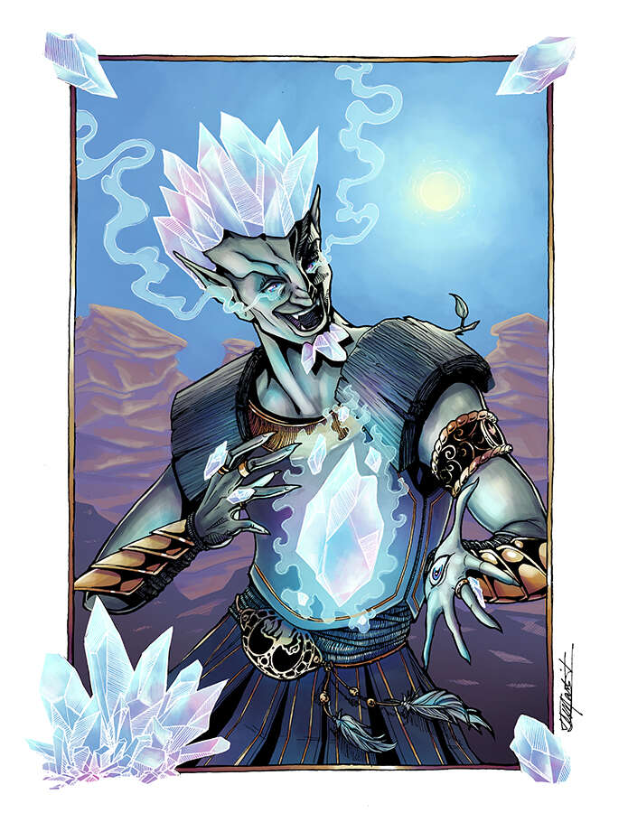 THC Stock Art: Geodemancer - Crystal Druid Lich - Tortoise & Hare ...