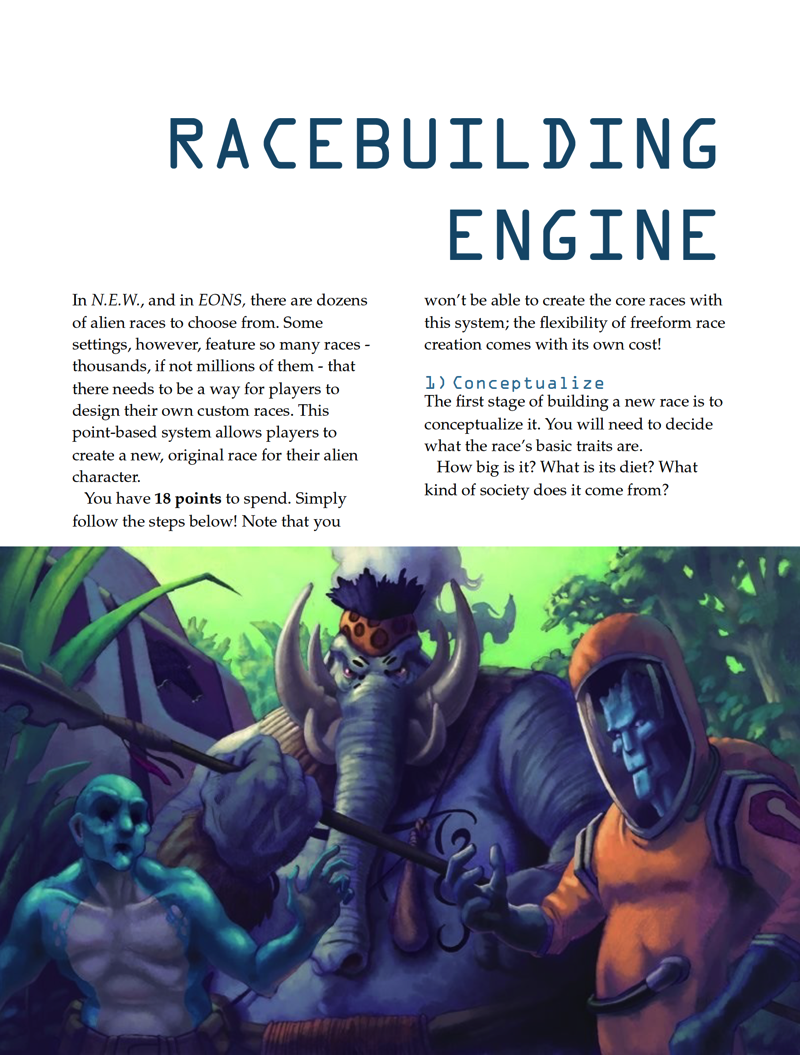 [WOIN] Racebuilding Engine - EN Publishing | What's OLD is NEW (WOIN ...
