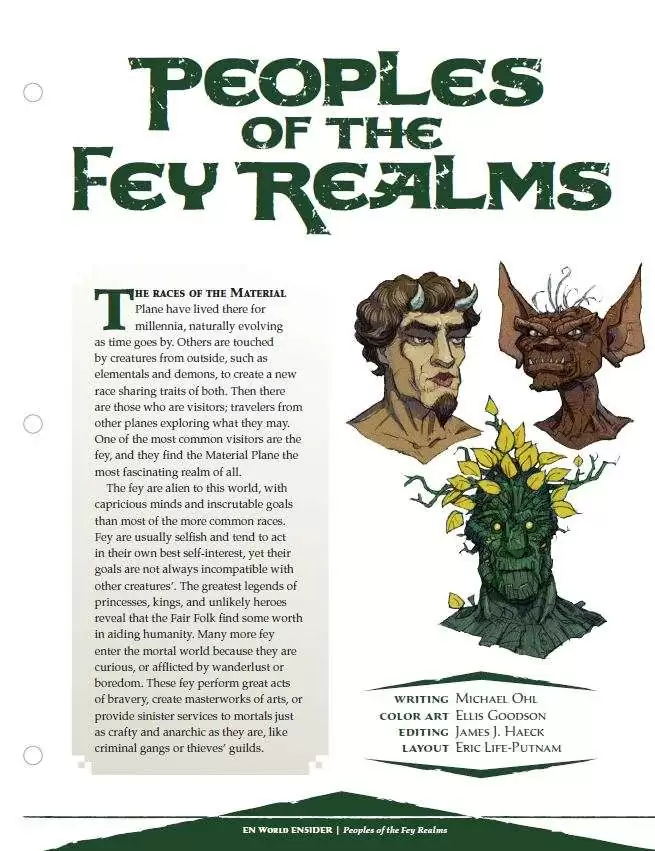 EN5ider #90 - Peoples of the Fey Realms - EN Publishing | D&D 5th ...