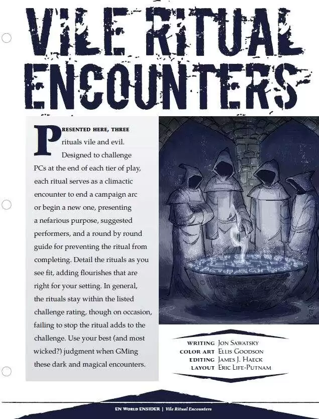 EN5ider #105 - Vile Ritual Encounters - EN Publishing | D&D 5th Edition ...
