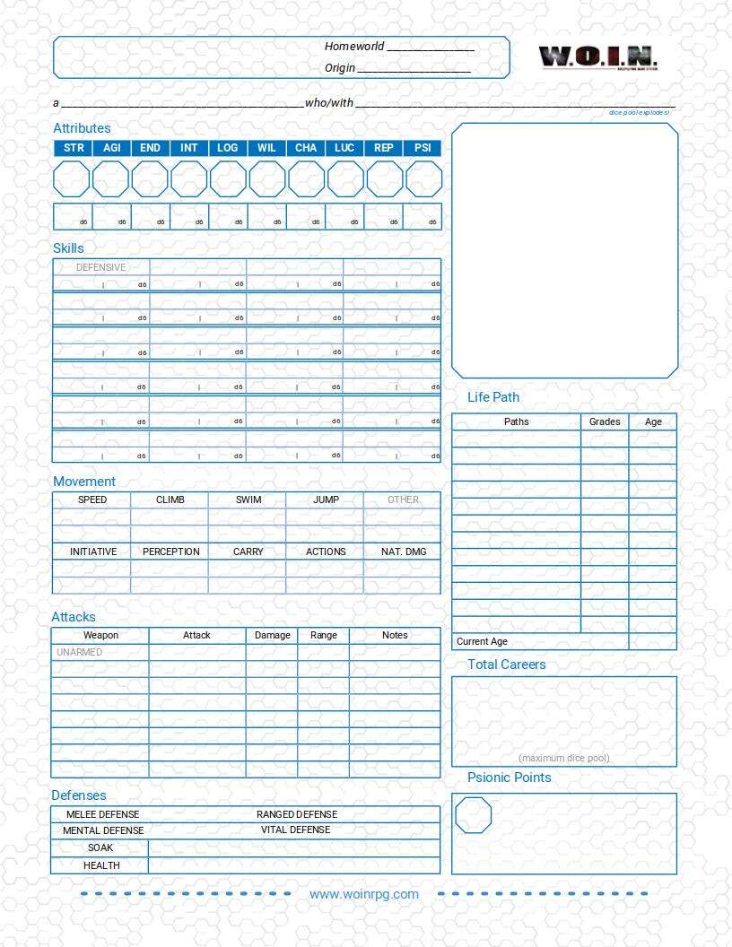 N.E.W. Extended Character Sheet - EN Publishing | DriveThruRPG