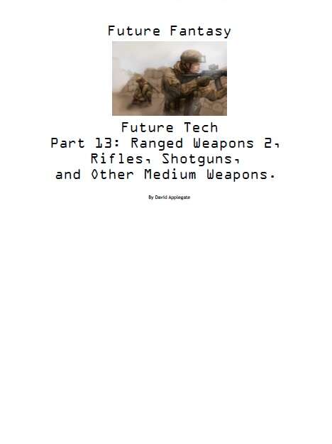 Future Fantasy-0027-Future Tech 13 Ranged Weapons 2, Rifles, Shotguns ...