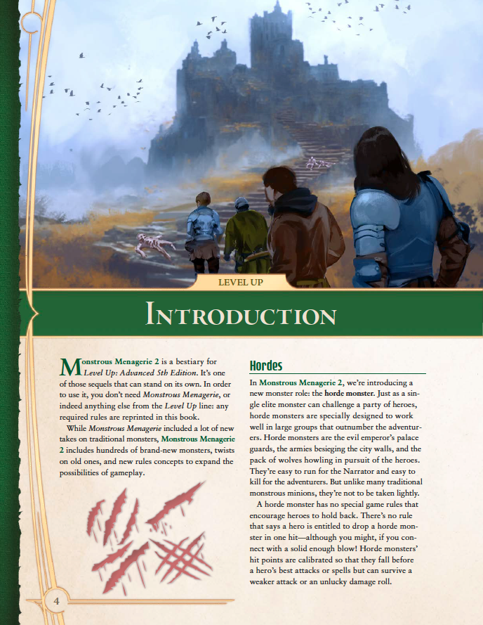 Level Up: Monstrous Menagerie II Preview: Introduction (A5E) - EN ...