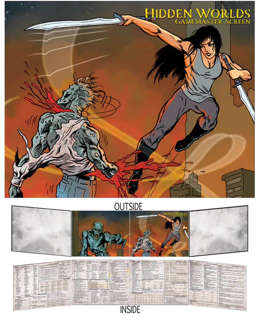 Hidden Worlds GameMaster Screen - One-Legged GM | World of Incursion ...