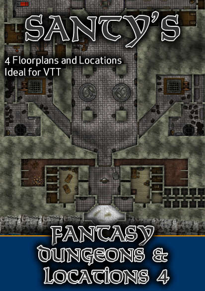 Santy's Fantasy map pack - Dungeons and Locations 4 - Santy's | Santy's ...