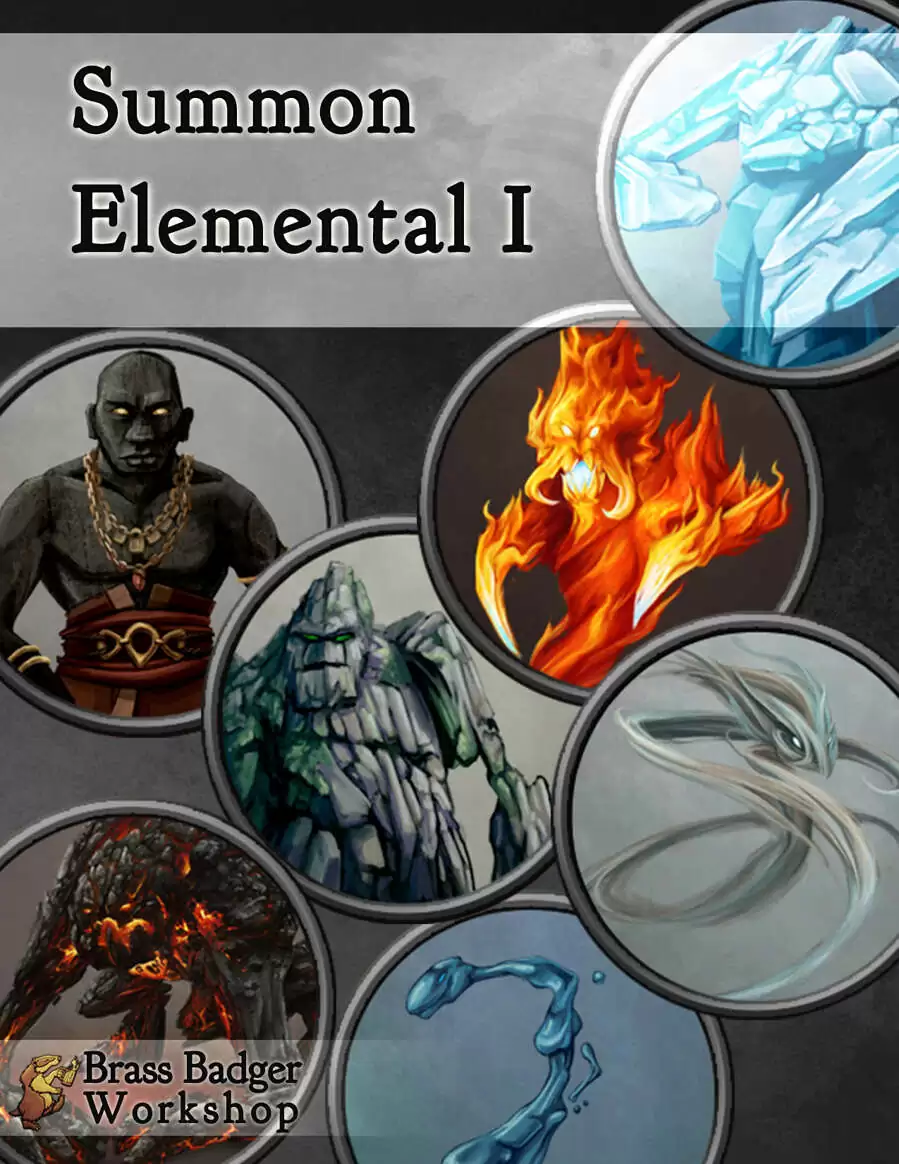 Summon Elemental - Brass Badger Workshop | DriveThruRPG